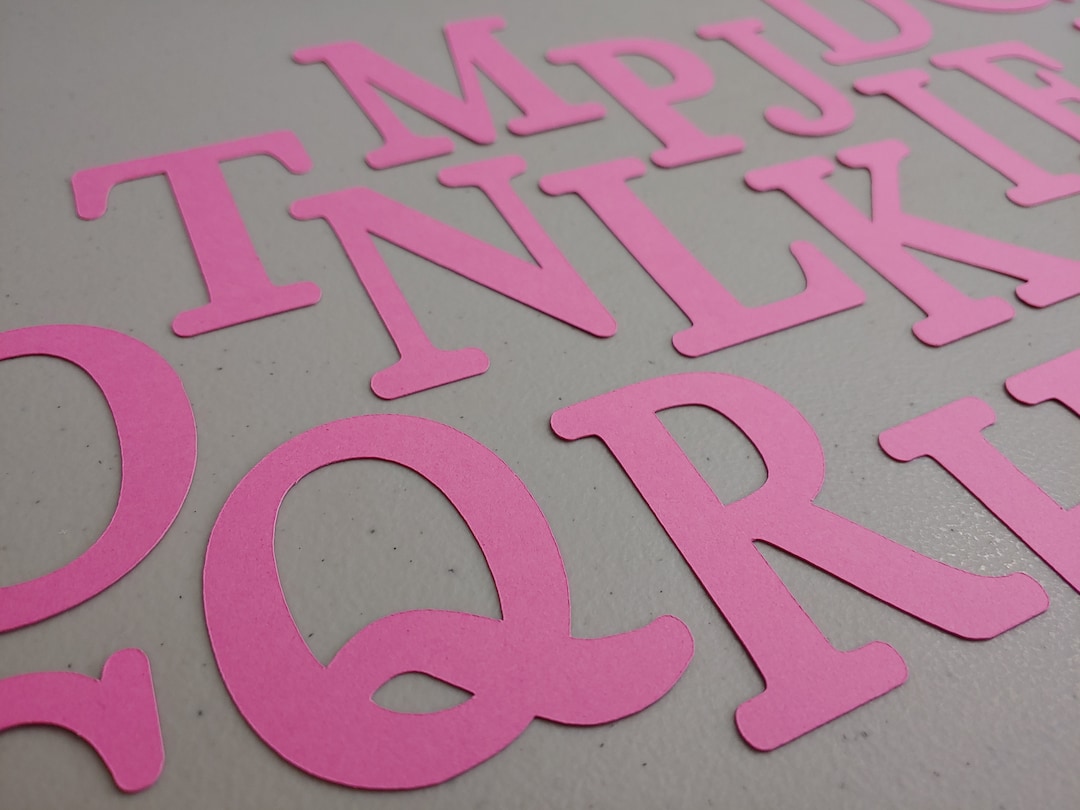 Custom Cutout Letters, Letters in Cake Basics Font, DIY Letter Cutouts ...