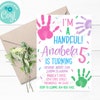Hi Five Thank You Tag Printable Hi Five Thank You Tag Hi Five Birthday ...
