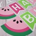 Watermelon Birthday Banner Watermelon Themed Party Watermelon Party ...