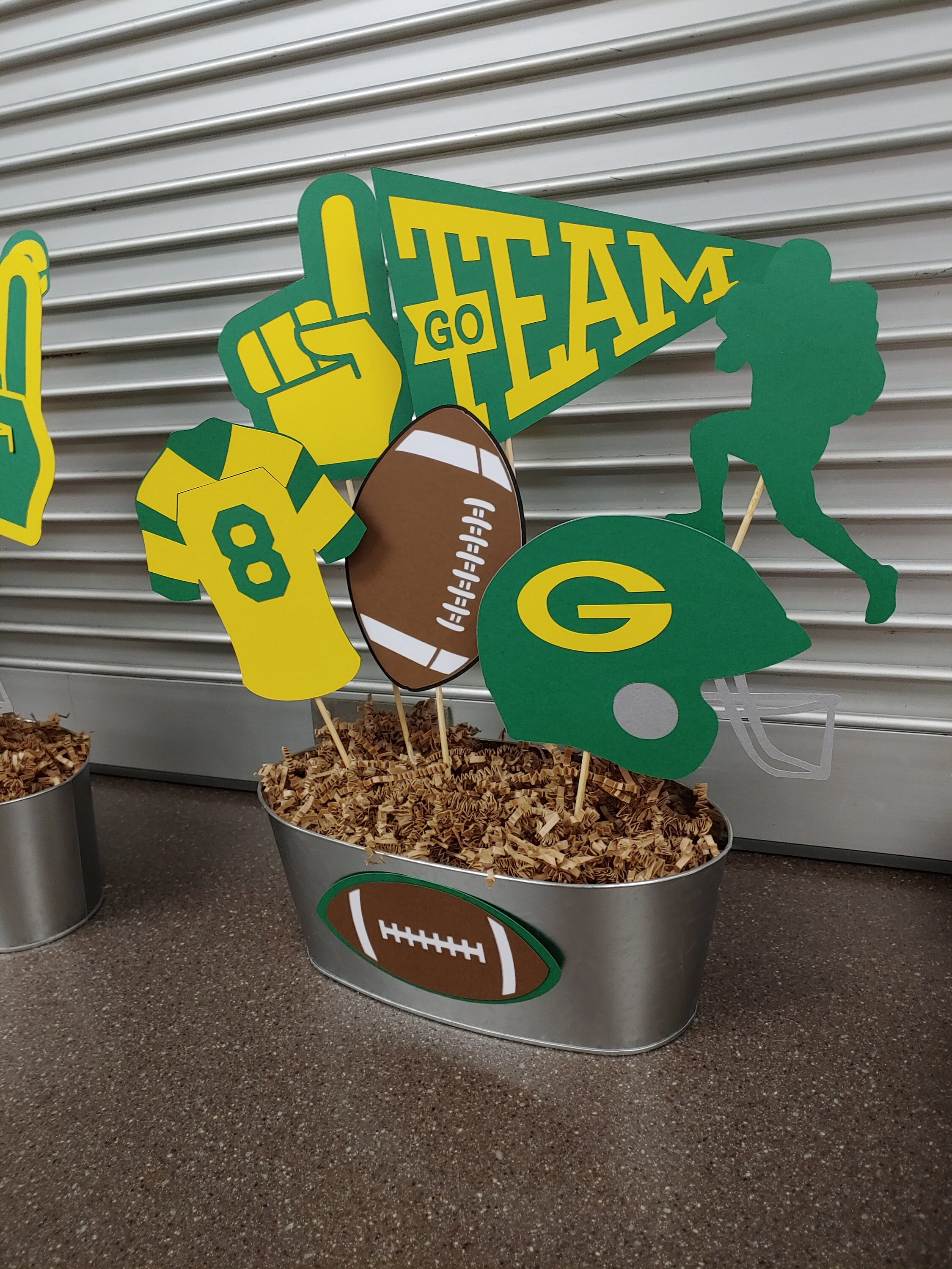 Football Centerpiece Go Team Football Centerpiece Helmet - Etsy