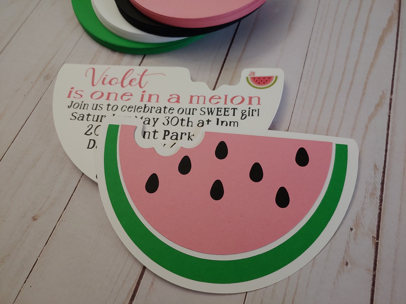 DIY Watermelon Invitations - Watermelon Themed Party Invitations ...