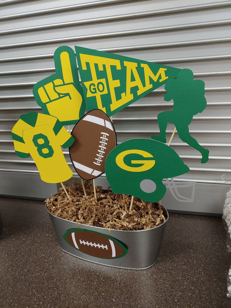 Football Centerpiece Go Team Football Centerpiece Helmet - Etsy