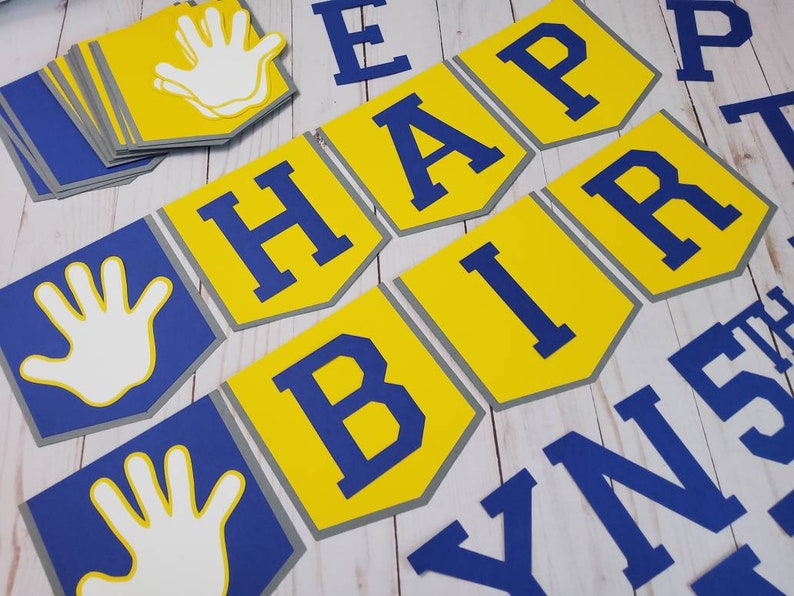 High Five I'm Five Birthday Banner - DIY High Five Birthday Banner ...