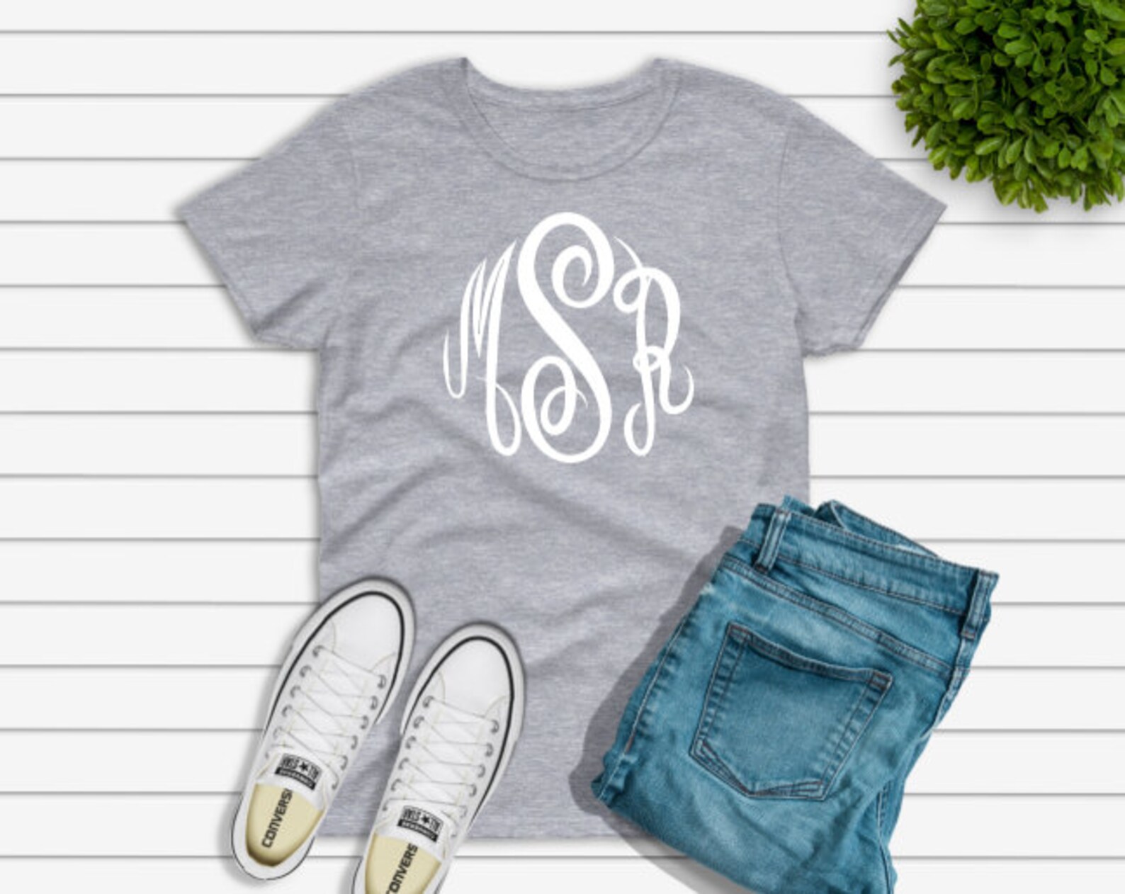 Custom Monogrammed Tshirt - Bridal Party Tshirts - Monogram Shirt ...