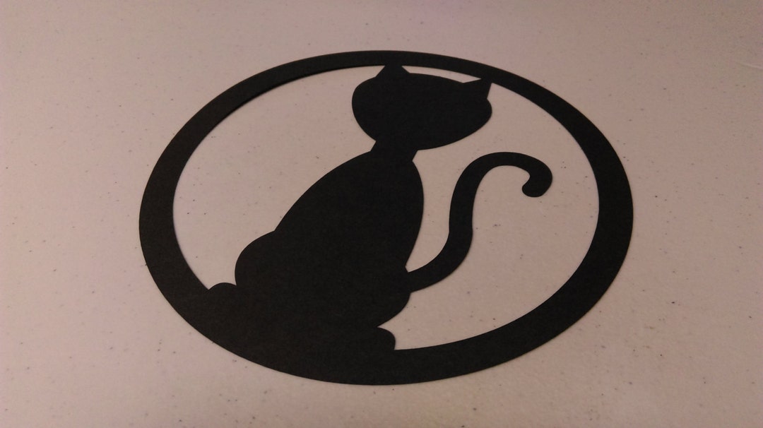 Halloween Cat, Cat Stencil, Cat Cutout, Decorate Your Pumpkin, Cat ...