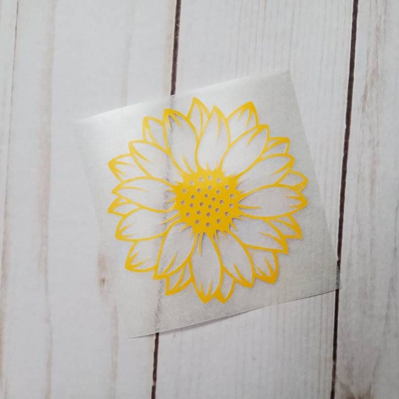 Sunflower Decal - Etsy