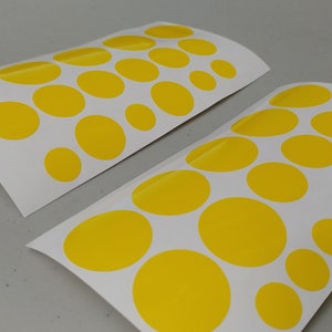 Vinyl Circles, 36 Round Vinyl Cutouts, Circle Stickers, Round Vinyl Die ...