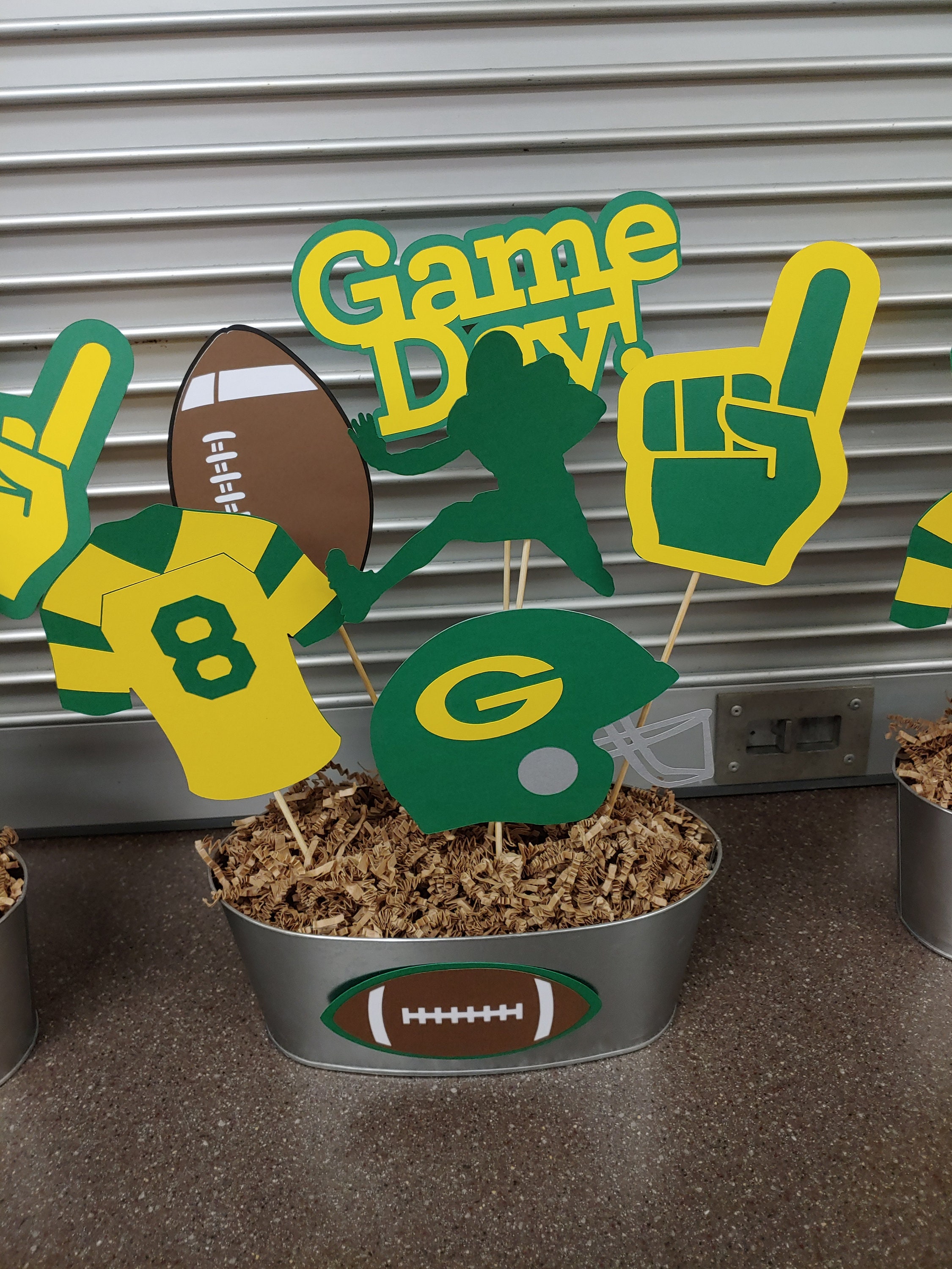 Football Centerpiece Game Day Football Centerpiece Helmet | Etsy