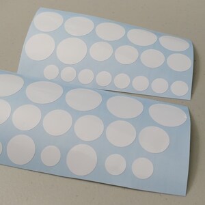 Vinyl Circles, 36 Round Vinyl Cutouts, Circle Stickers, Round Vinyl Die ...