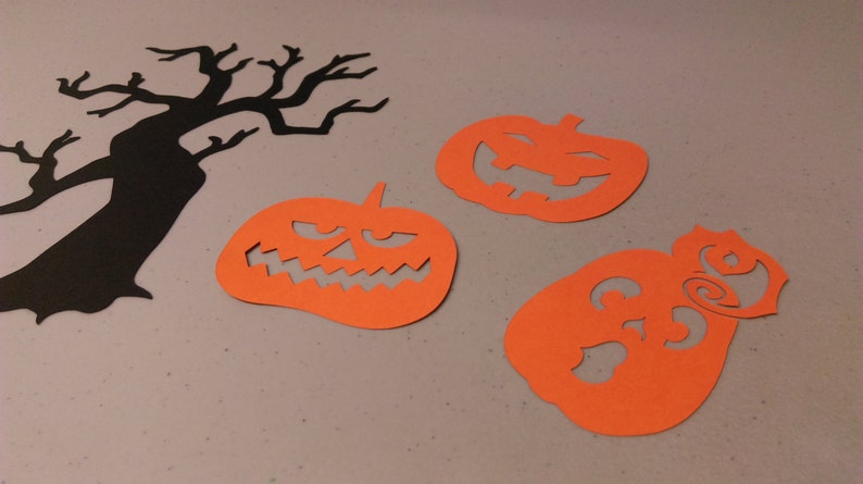 Halloween Cutouts Spooky Tree Scary Pumpkins Halloween - Etsy