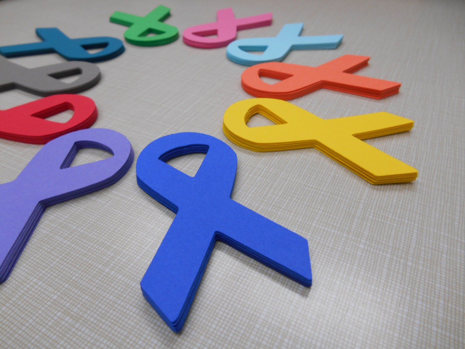 Awareness Ribbon Cutouts Awareness Ribbon Die Cuts Awareness - Etsy