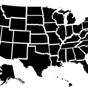 United States Cutouts, State Cutouts, Pick Your State, State Diecuts ...