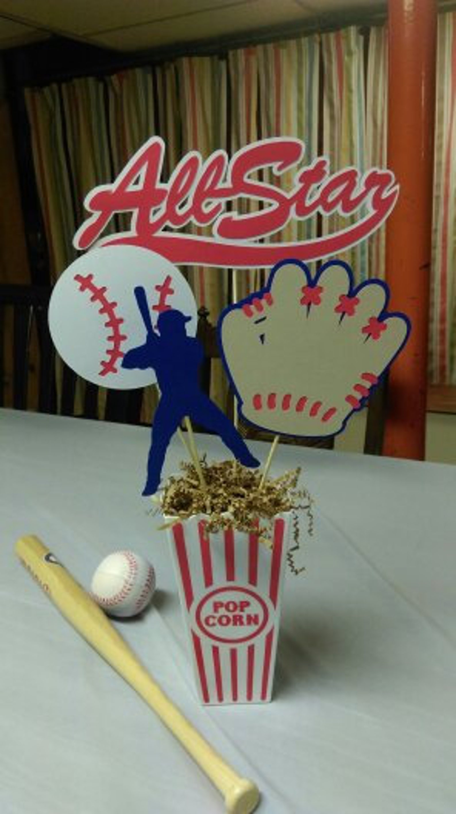 Baseball Centerpieces Baseball Birthday Glove Baseball - Etsy