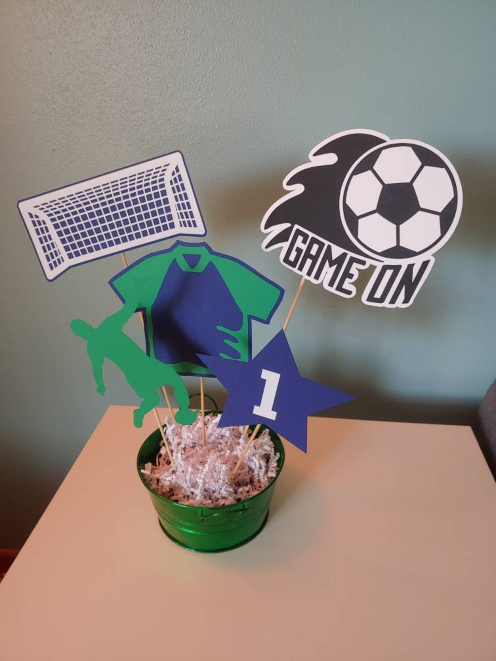 Soccer Centerpiece Game On Soccer Centerpiece Sports | Etsy