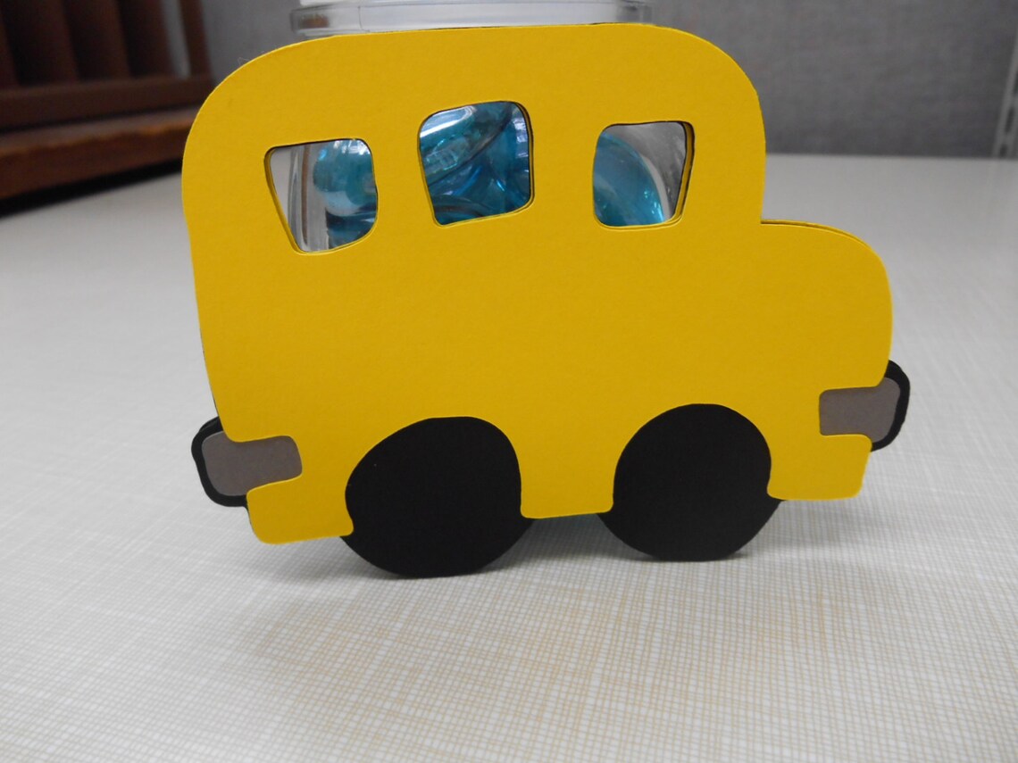 School Buses - 4 X 3 Inches - Cardstock Die Cuts for Scrapbooking ...