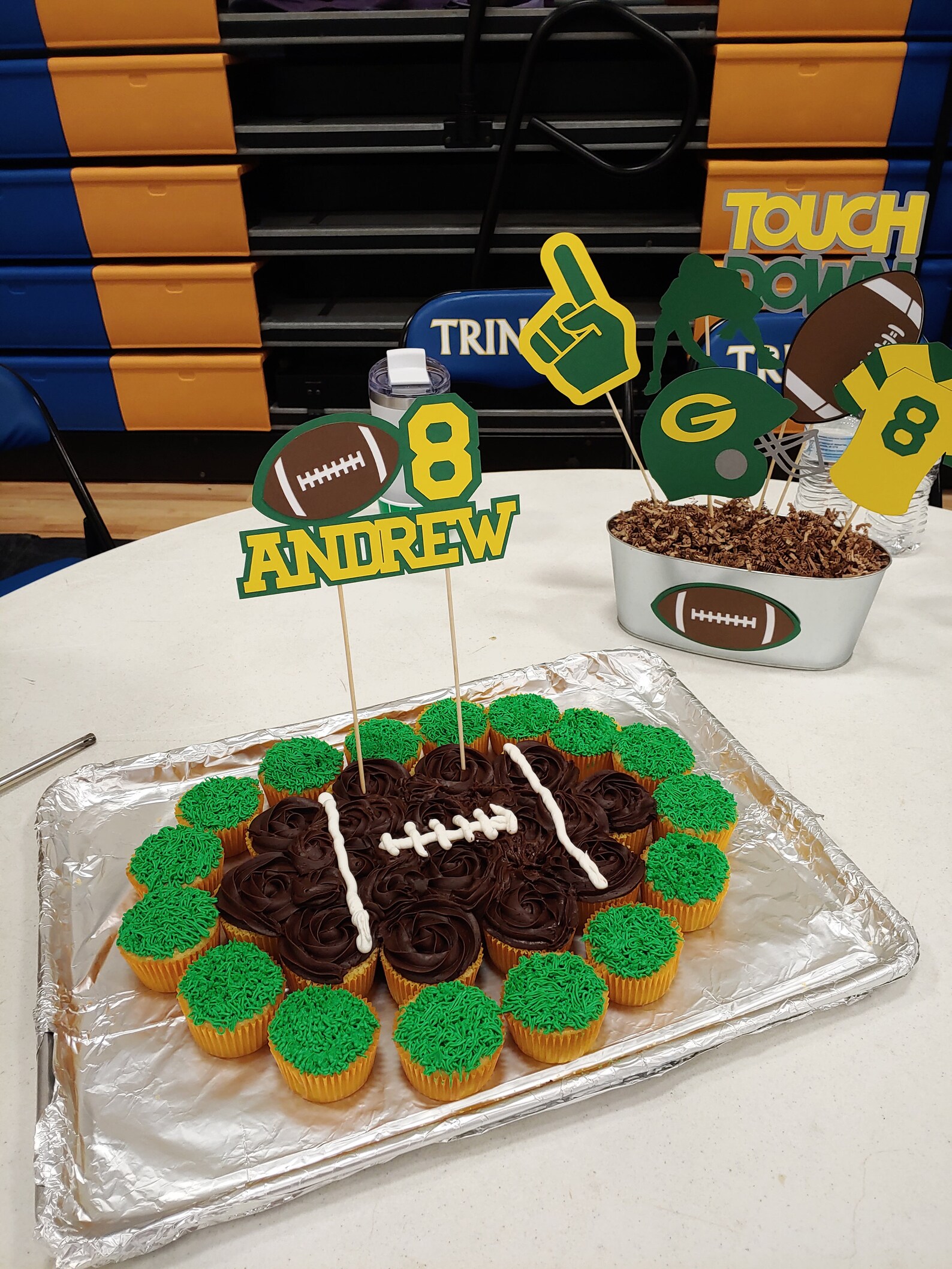 Football Cake Topper - Personalized Football Cake Topper - Football ...