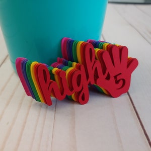 High Five Cupcake Toppers - High Five I'm Five Birthday Party Theme ...