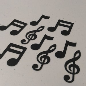 Music Notes Die Cuts, 64 Musical Notes Cutouts, 1.5 Inches, for ...