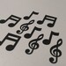 Music Notes Die Cuts, 64 Musical Notes Cutouts, 1.5 Inches, for ...
