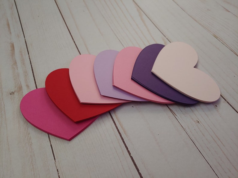 Valentine Heart Cutouts Heart Die Cuts Valentine's Day - Etsy