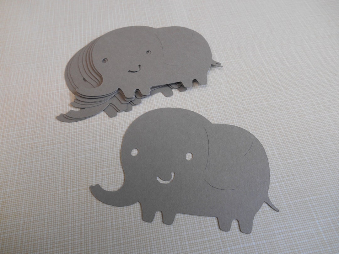 Elephant Die Cuts, 18 Elephant Cut Outs, Elephant Sillouettes - Etsy