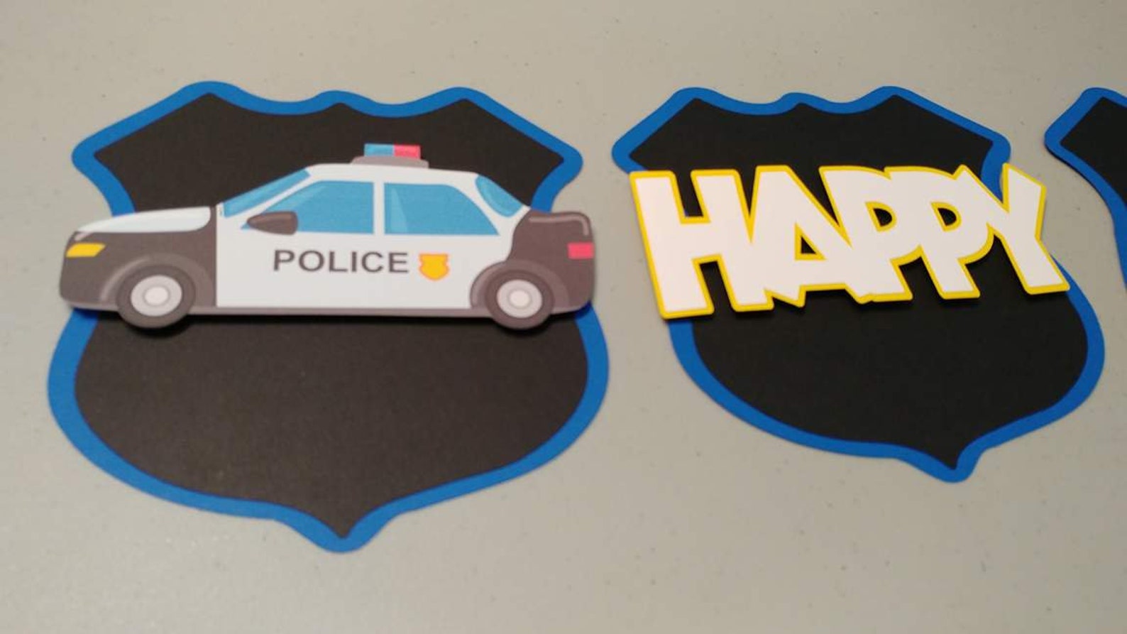 Police Officer Themed Happy Birthday Banner Police Themed - Etsy