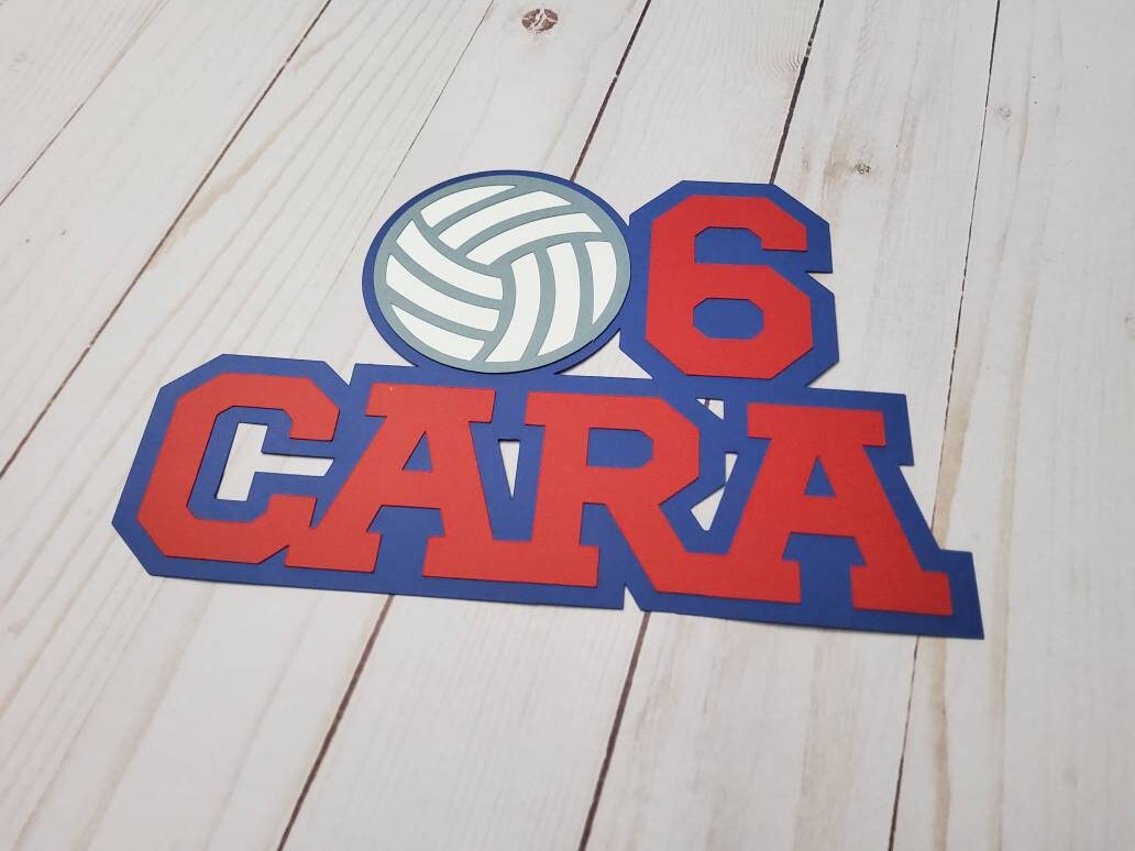 Volleyball Cake Topper Personalized Volleyball Cake Topper | Etsy