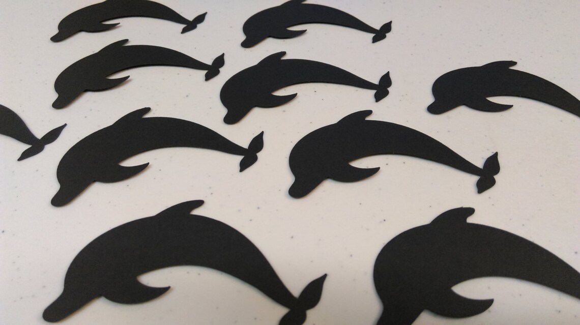 Dolphin Die Cut Shapes Dolphin Cutouts 30 Dolphins 3 Inches - Etsy