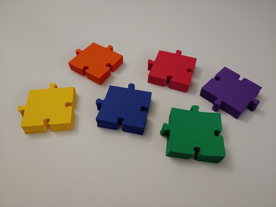 Puzzle Piece Cutouts 3 Inch Puzzle Pieces Puzzle Piece Die - Etsy