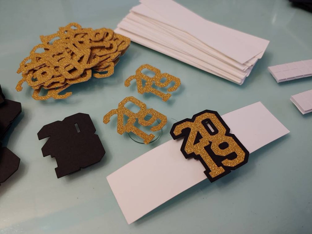 16 Graduation Napkin Rings, Choose Your SCHOOL COLORS, Napkin Ring ...