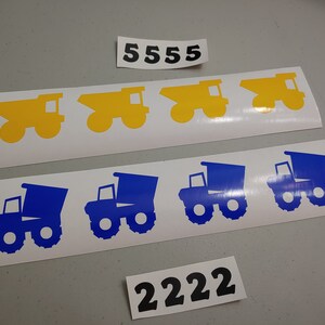 8 Construction Truck Vinyl Cutouts, Dump Truck Cutouts, Construction ...