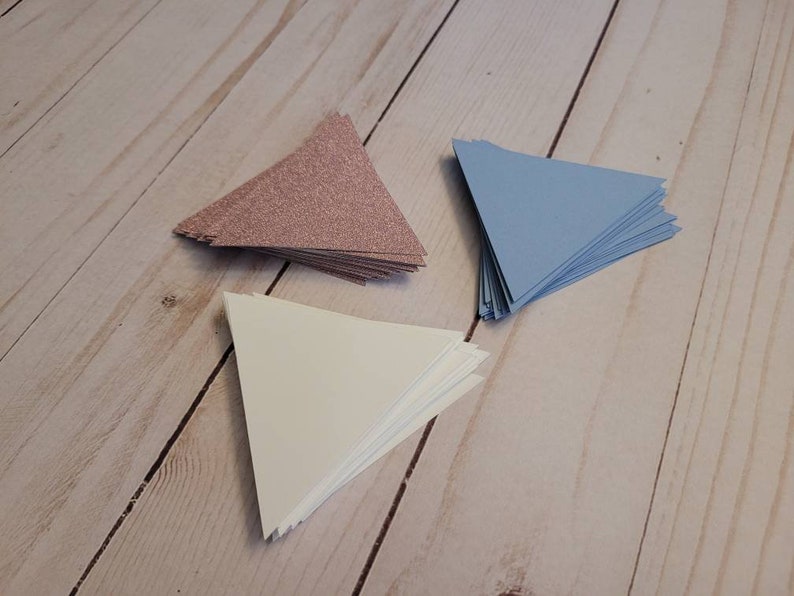 Triangle Cardstock Die Cuts Triangle Cutouts DIY Triangle | Etsy