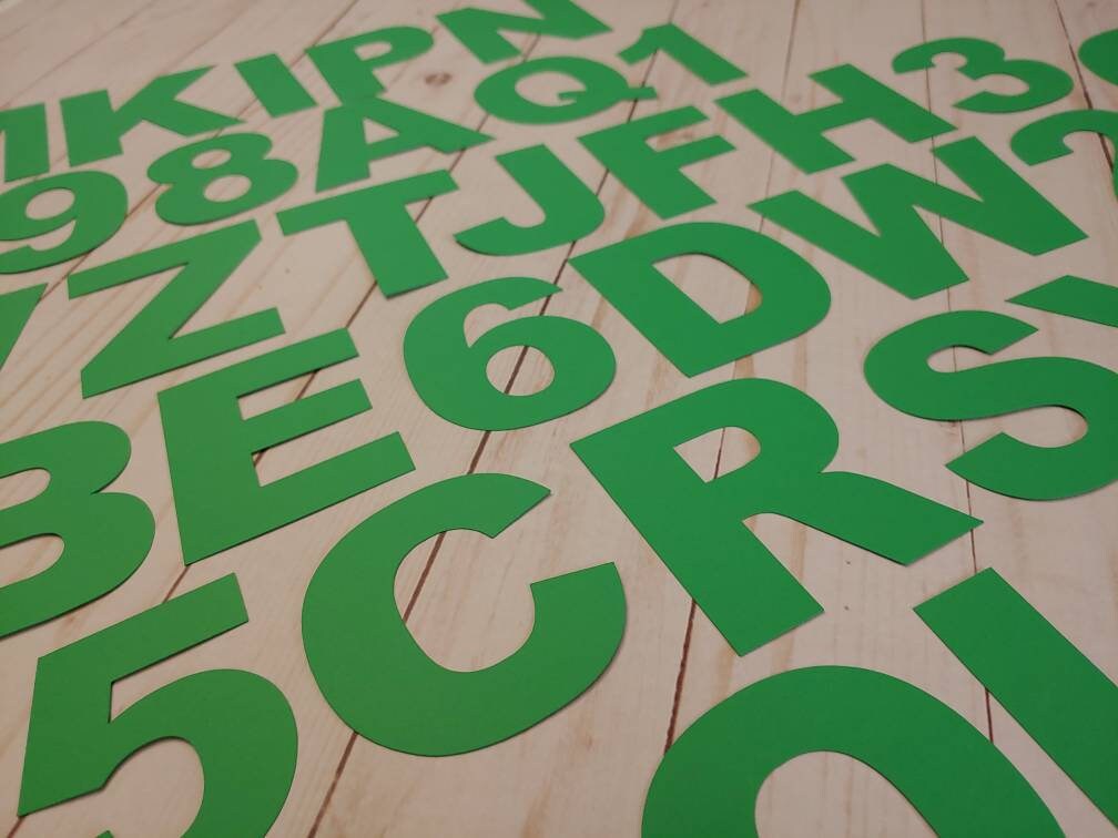 Custom Cutout Letters, Letters in Arial Block Font, DIY Letter Cutouts ...