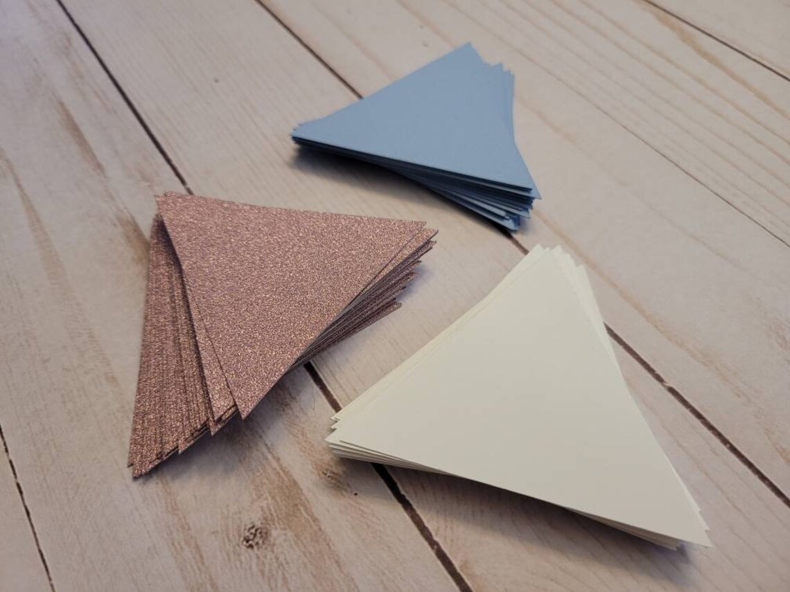 Triangle Cardstock Die Cuts Triangle Cutouts DIY Triangle | Etsy