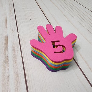 Hi Five Cupcake Toppers - Hi Five I'm Five Birthday Party Theme - Hi ...
