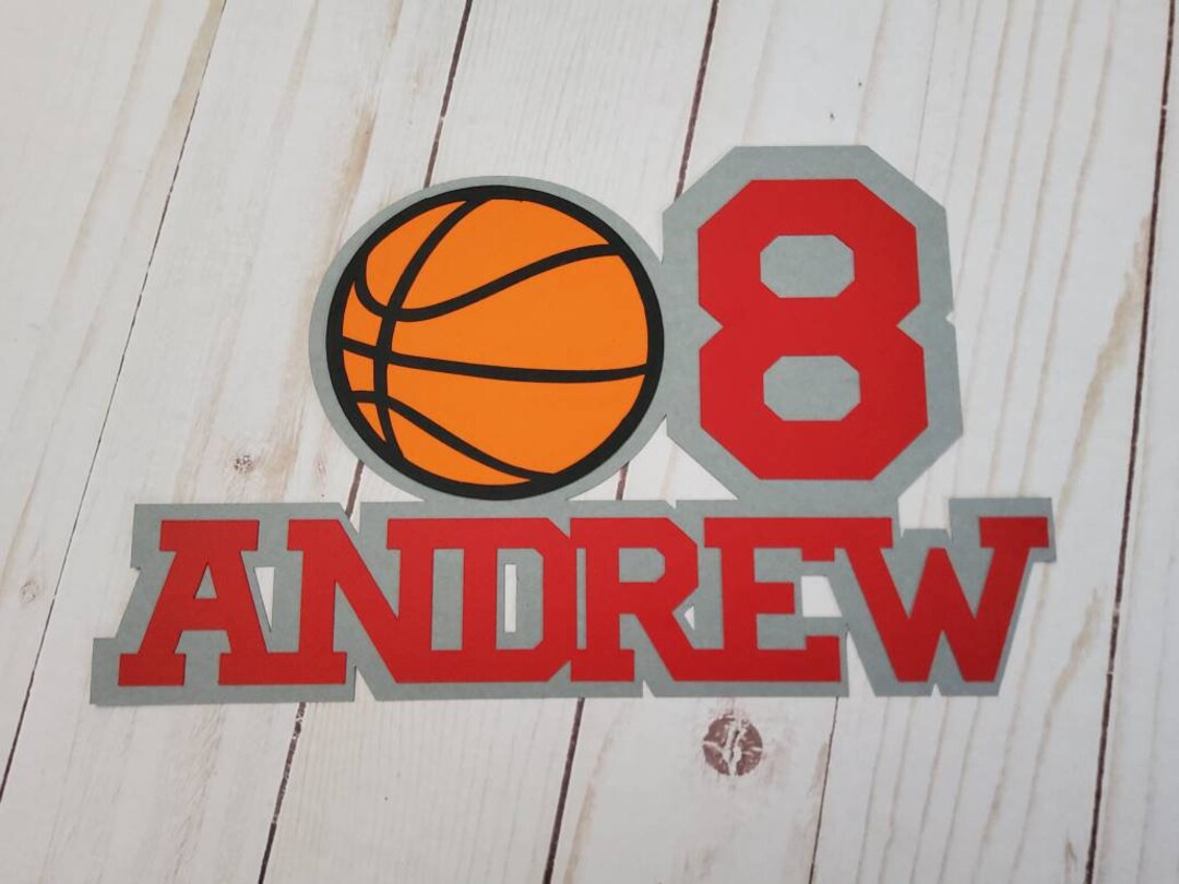 Basketball Cake Topper - Personalized Basketball Cake Topper ...