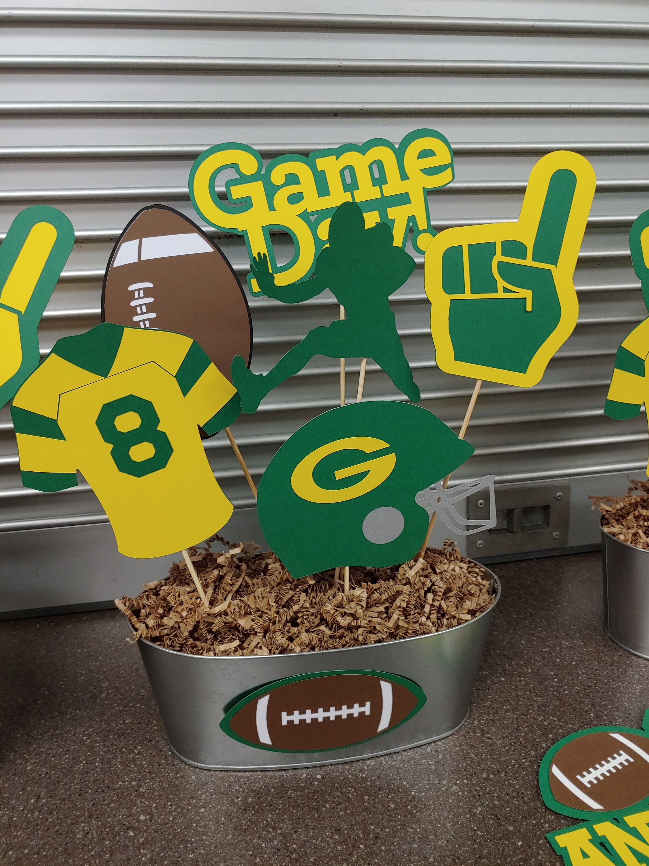 Football Centerpiece Game Day Football Centerpiece Helmet | Etsy