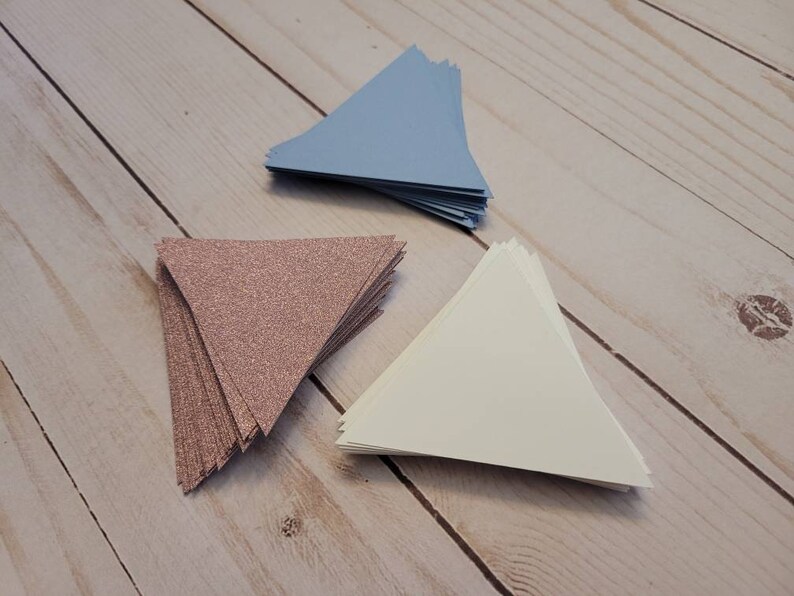 Triangle Cardstock Die Cuts Triangle Cutouts DIY Triangle | Etsy
