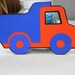 Dump Truck Cutouts - Truck Cardstock Die Cuts - Cupcake Toppers - Tags ...