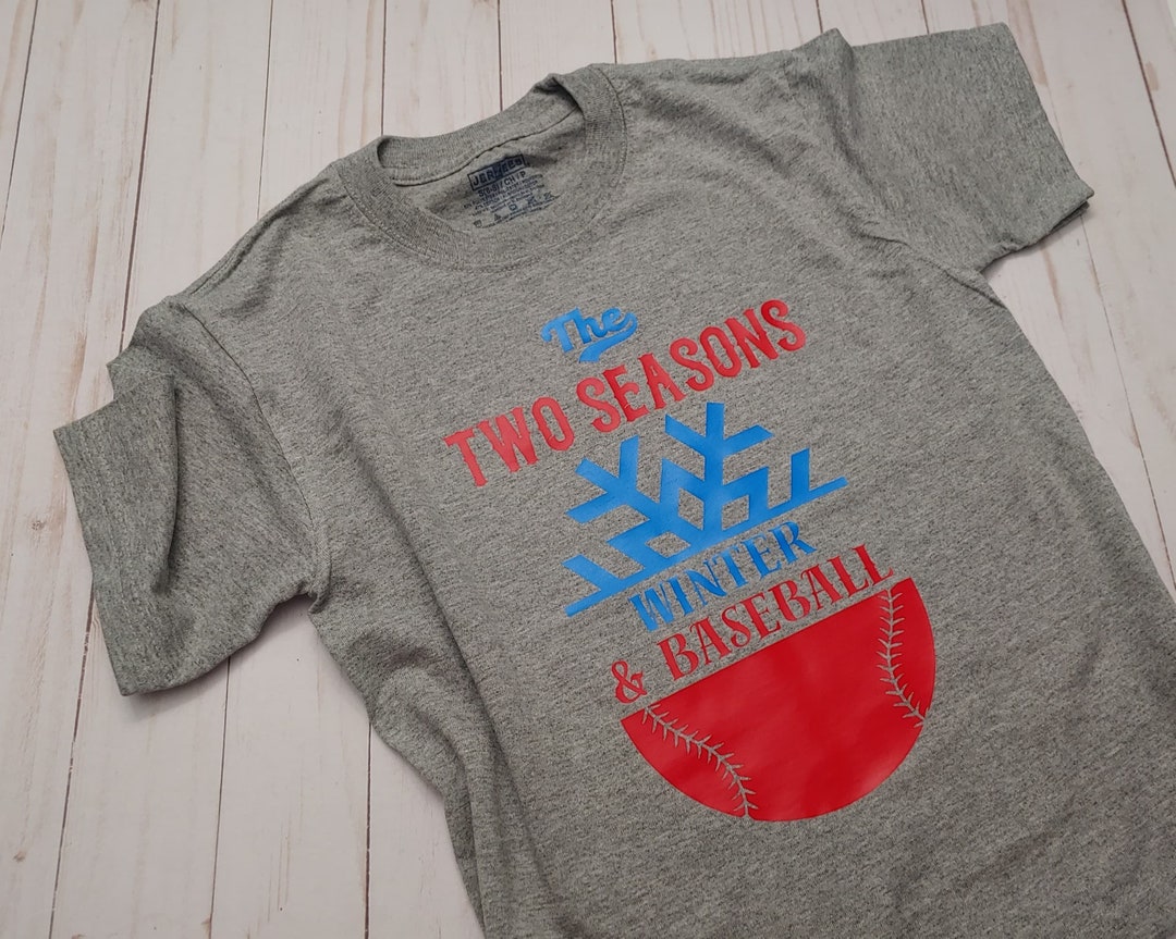 Boys Baseball Shirt - Girls Baseball Shirt - Winter and Baseball T ...