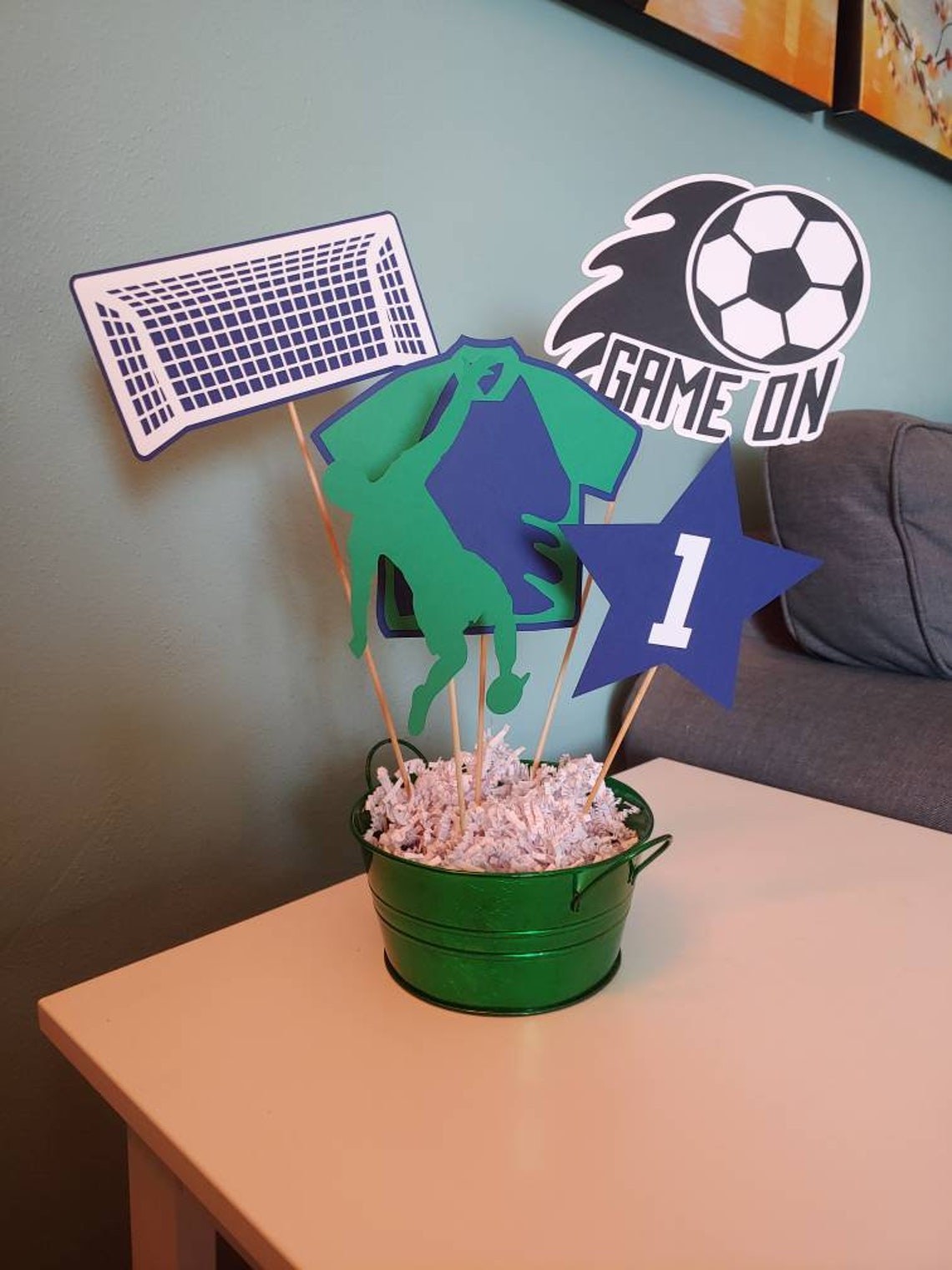 Soccer Centerpiece Game On Soccer Centerpiece Sports | Etsy