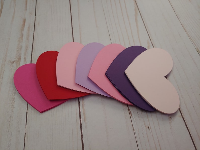 Valentine Heart Cutouts Heart Die Cuts Valentine's Day - Etsy