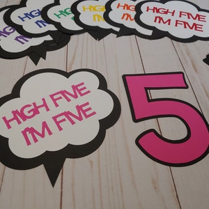 High Five I'm Five Centerpiece High Five Centerpiece High Five Party ...