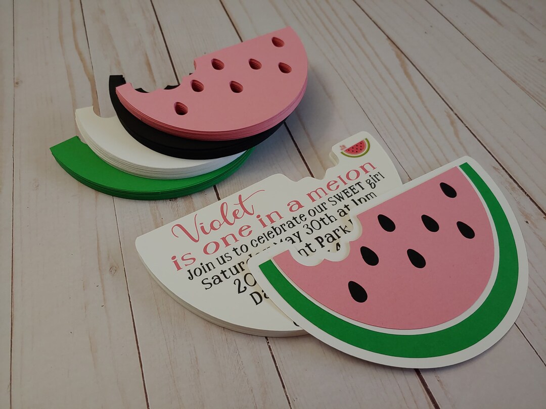 DIY Watermelon Invitations - Watermelon Themed Party Invitations ...