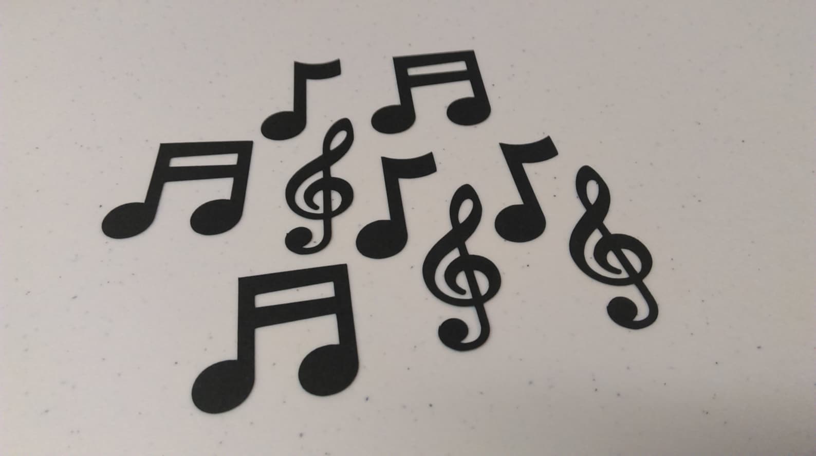 Music Notes Die Cuts, 64 Musical Notes Cutouts, 1.5 Inches, for ...