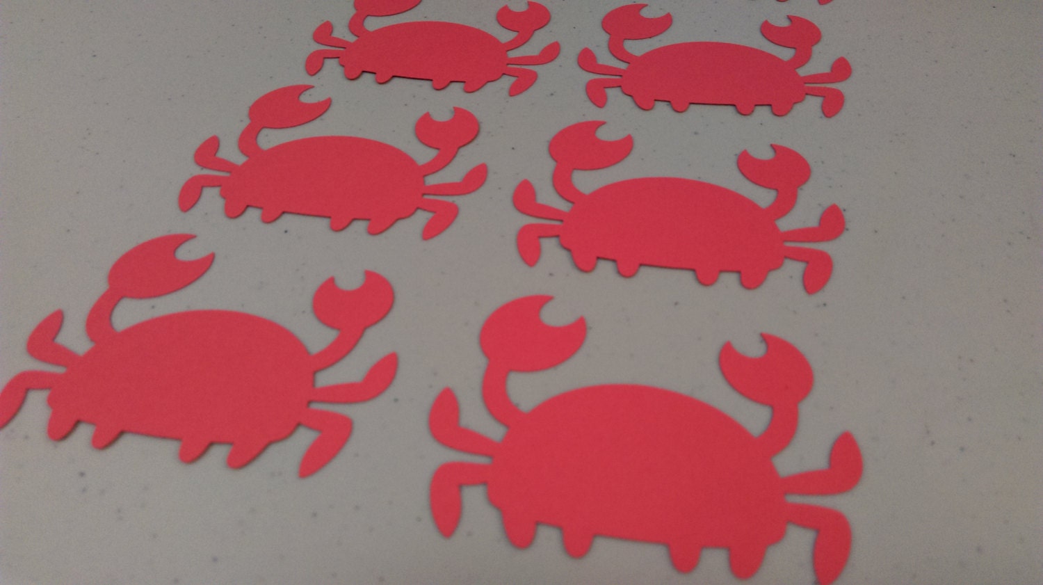 Crab Cut Outs Crab Die Cuts Crab Embellishments for | Etsy