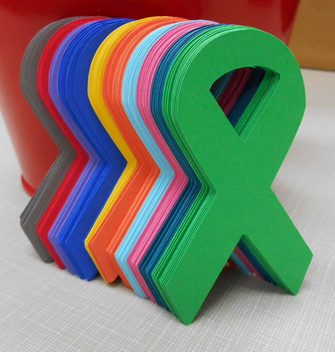 Awareness Ribbon Cutouts Awareness Ribbon Die Cuts Awareness - Etsy