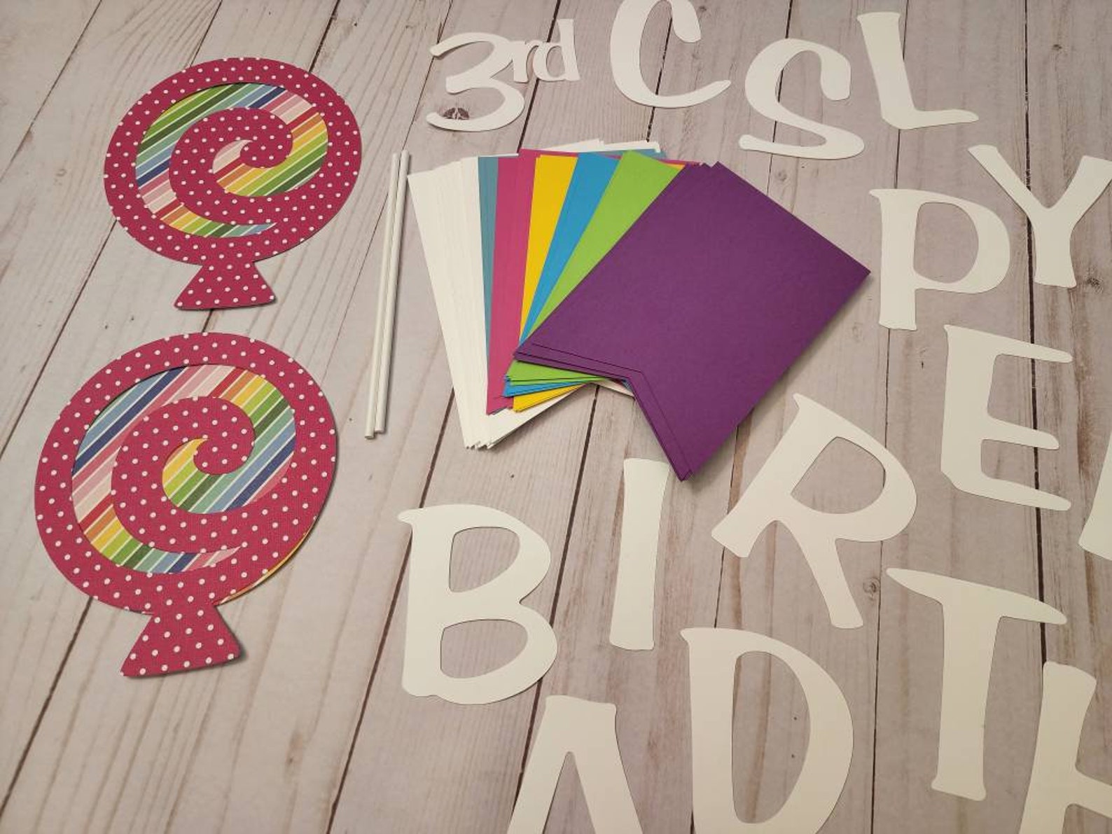 Lollipop Party Banner Candy Theme Birthday Banner Lollipop - Etsy