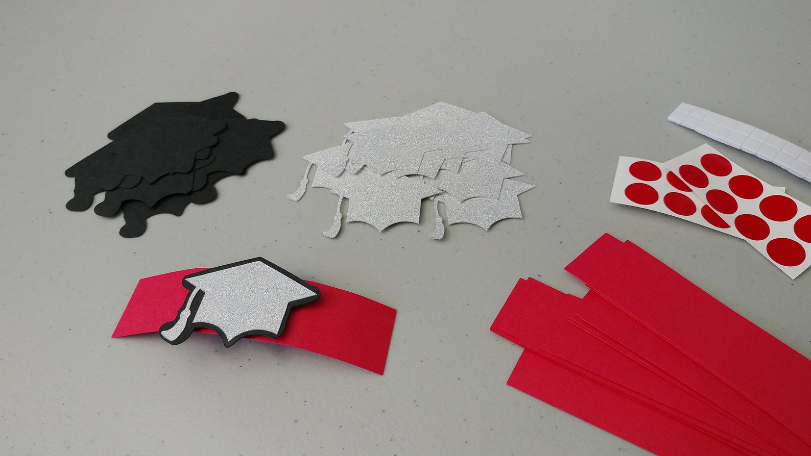 16 Graduation Napkin Rings, Choose Your SCHOOL COLORS, Napkin Ring ...