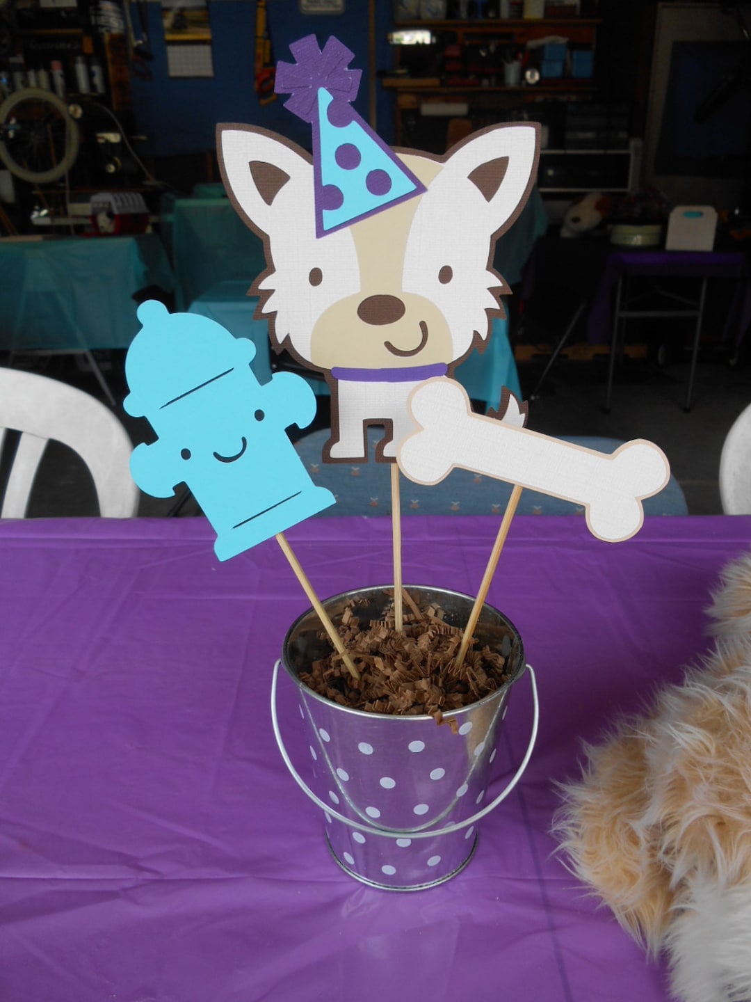 Dog Theme Centerpiece - Dog Birthday Party - Puppy Baby Shower - Dog ...